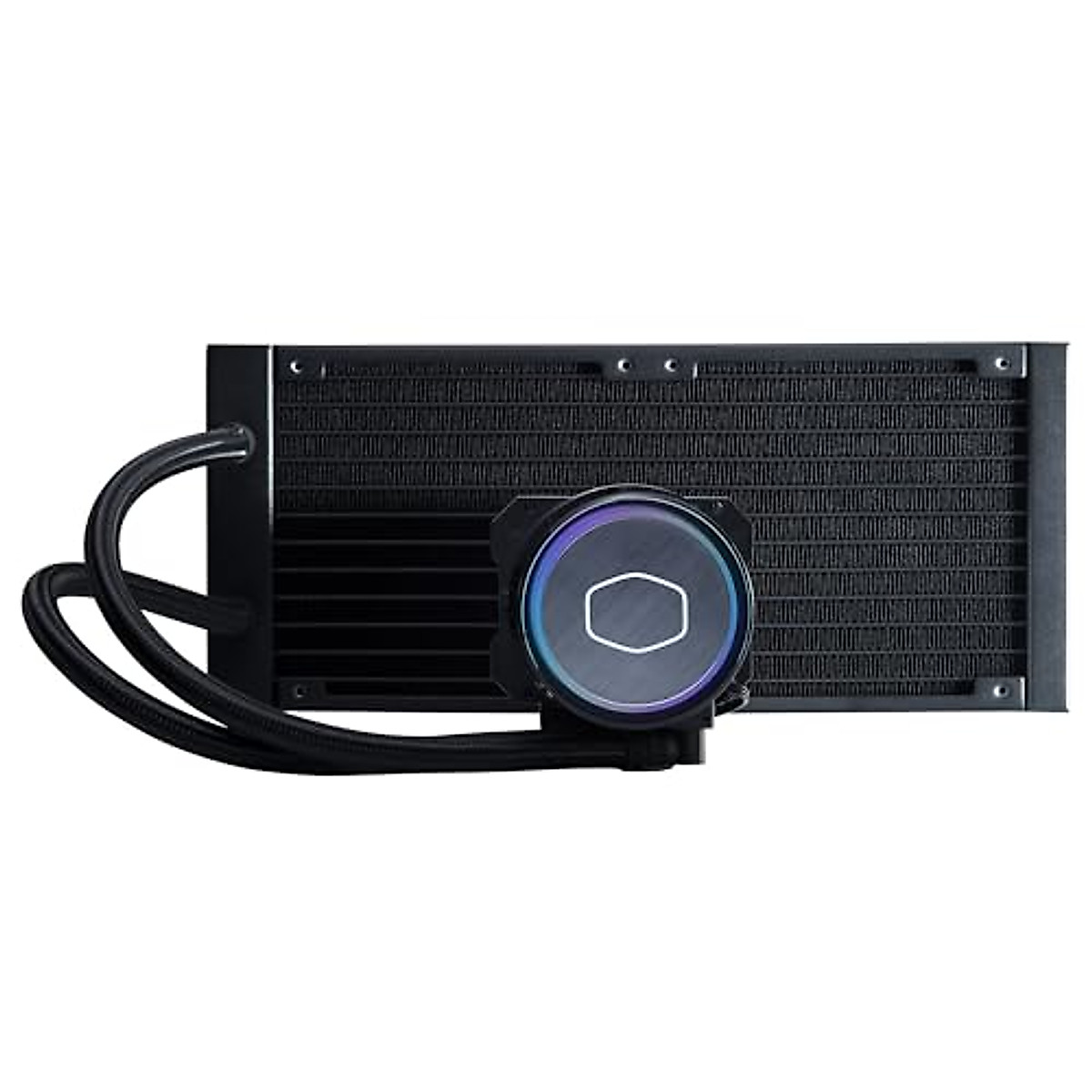 Cooler Master MasterLiquid ML240 Illusion CPU Liquid Cooler - AIO Water Cooling System, 3rd Gen Pump, 2 x 120mm ARGB Halo Fans, 240mm Radiator, ARGB Controller Included - AMD and Intel Compatible