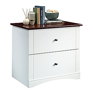 Sauder Miscellaneous Office Lateral File, L: 32.05" x W: 21.97" x H: 29.012", Soft White Finish
