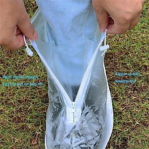 Whose Lemon Rain Boot Waterproof Shoes Cover Women Men Kids Reusable PVC Rubber Sole Overshoes Galoshes XL