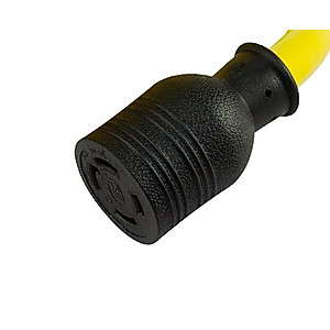 Conntek 14330 1.5-Foot Adapter 30 Amp NEMA 14-30P 4 Prong Male Plug To 30 Amp 125/250 L14-30R Volt Locking Female Connector