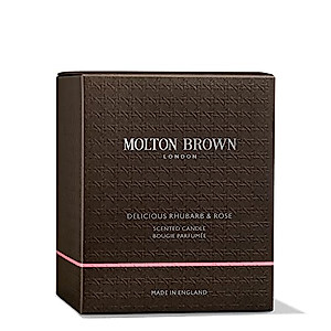 Molton Brown Delicious Rhubarb & Rose Signature Scented Candle (Single Wick), 6.07 oz.