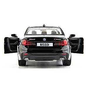 RMZ City BMW M550i Car Model 1:36 Diecasting Alloy Toy Car, Pull Back Vehicles Toy Car for Toddlers Kids Boys Girls Gift Black