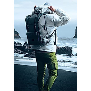 SKYBORNE Smart-Pack PLUS+ Travel backpack with anti-theft padded laptop compartment with modular detachable DOPP Kitt & built-in USB charging