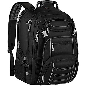 18.4 Laptop Backpack for Men, 60L Extra Large Gaming Laptops Backpack with USB Charger Port,TSA Friendly Flight Approved RFID Anti-Theft Pocket Heavy Duty Durable Computer Bag Backbag
