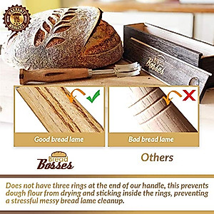Bread Bosses Bread Bakers Lame Slashing Tool -Dough Making Slasher Tools Baking Sourdough Bread Starter Jar Scoring Knife Razor Cutter Slashing Tool Accessories for Cutting Supplies -Great As A Gift
