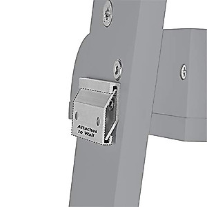 RiverRidge Kids Wall Corner Ladder Shelf, Gray