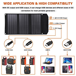 Takki 83Wh Power Station with 30W Solar Panel Included for Camping