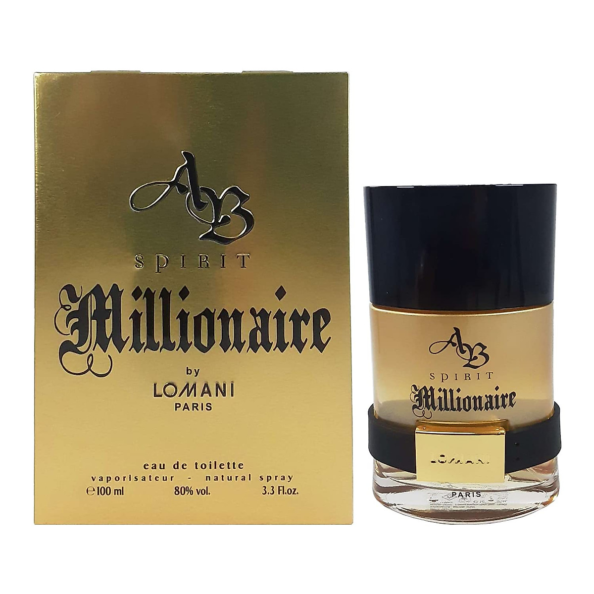AB SPIRIT MILLIONAIRE by Lomani EDT SPRAY 3.4 OZ for MEN