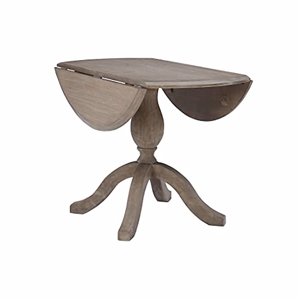 Linon Home Décor Mauro Antuque Rustic Brown Drop Leaf Dining Table