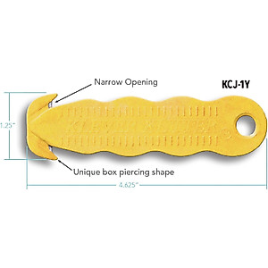 100 Safety Box Cutter Klever Kutter Utility Knife With Carbon Steel Blade - Safety Package Opener Tool Box Cutter Safex - Utility Knife Cardboard Value Pack (100, Red)