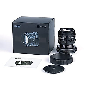 AstrHori 50mm F1.4 Large Aperture Full Frame Manual 2-in-1 Tilt Lens Miniature Model Effect & Filter Slot Compatible with Canon RF-Mount Mirrorless Camera EOS RP,EOS R5,EOS R6,EOS R3,EOS R