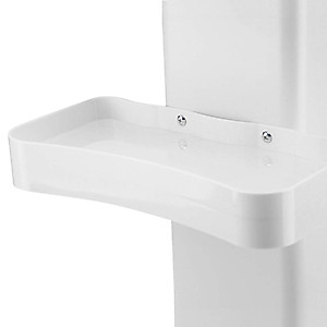 White Salon Rolling Tray Table, Beauty Trolley Cart with Wheels, Spa Stand Holder Cart for Salon Equipment, Salon Storage Beauty Instrument Cart for Homes Office