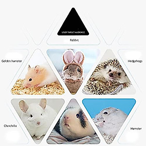 Water Bottle with Anti-Tipple Wood Holder 80ml Small Pet Auto Water Dispenser for Gerbil Cage Water Bottle with Stand for Guinea Pigs Small Pets Hamster Rodents