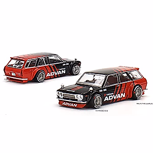 Datsun 510 Pro Street Wagon Advan Yokohama (by Jun Imai) Kaido House 1/64 Diecast Model Car True Scale Miniatures KHMG033