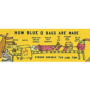 Blue Q Pencil Cases - chunky zipper, sturdy and easy-to-clean, 4.25" h x 8.5" w, made from 95% recycled material (Ringmaster Shit Show)