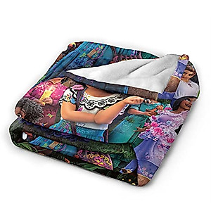 Blanket Soft Flannel Throw Blankets Lightweight Comfort Beach Blanket for Couch Sofa Bed Style1 50"x40"