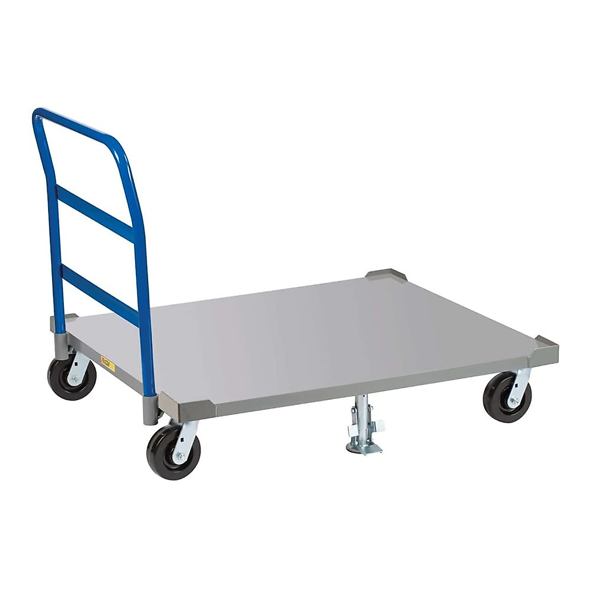 Little Giant PDSH-4048-6PHLR Pallet Dolly with Solid Deck with Handle and Corner Load Retainer, 3600lbs Load Capacity, 40" Width, 48" Length