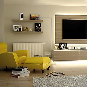 ALERTCAM Power Adapter for Ring Indoor Cam and All-New Ring Indoor Cam (2nd Gen), with 25Ft/7.5m Flat Charging Cable Continuously Charge Your Camera (NOT Compatible with Ring Stick Up Cam)