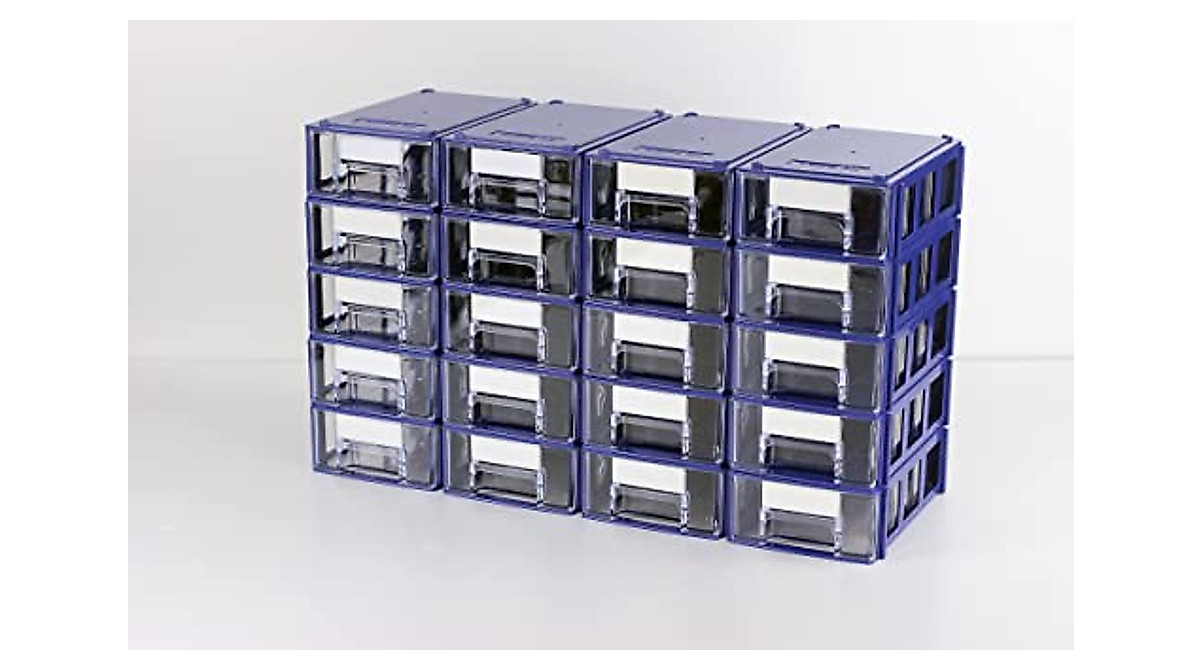 Stackable Storage Drawers Set of 20 - Organize Small Parts Efficiently