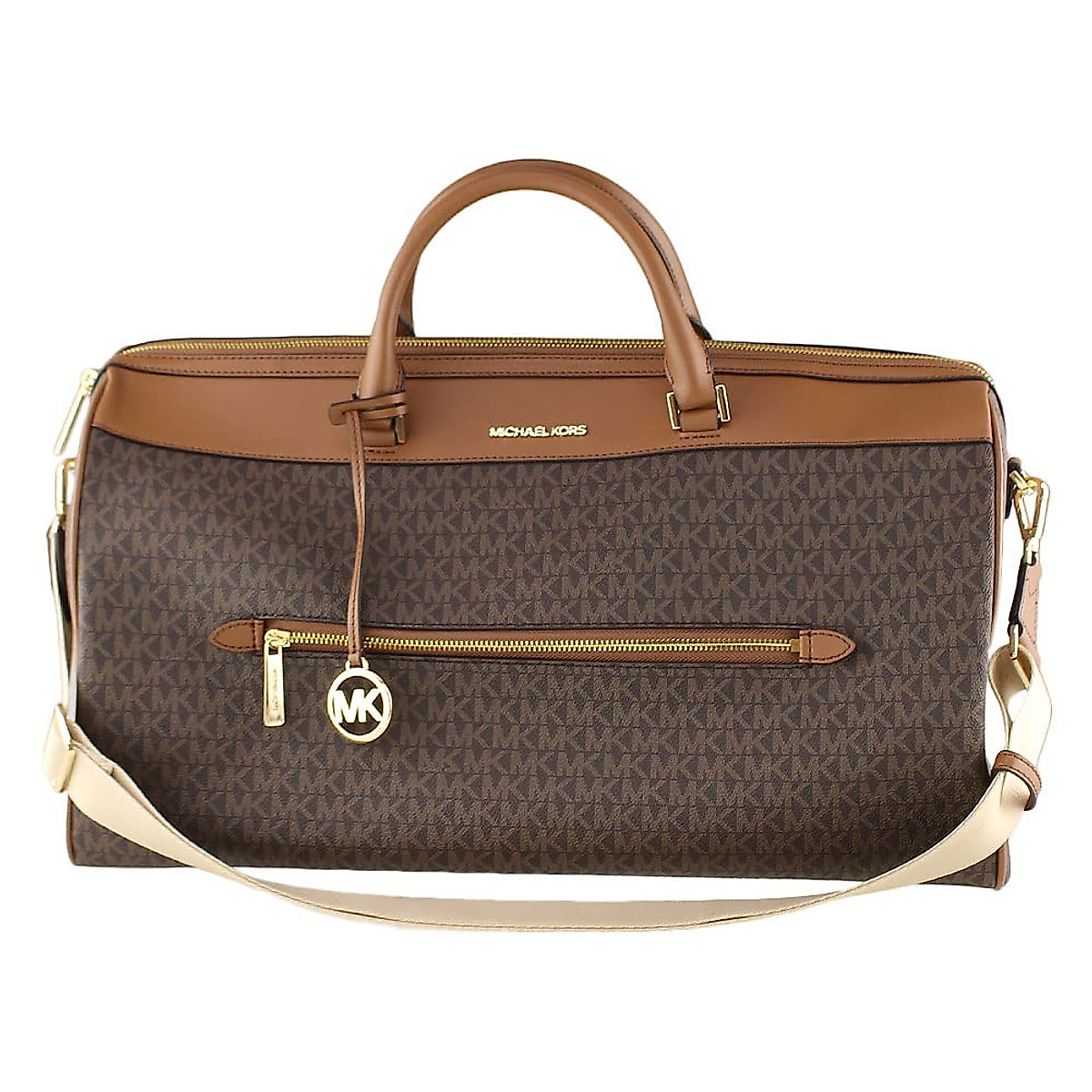 Michael Kors Extra Large Top Zip Duffle Bag, Brown, X-Large