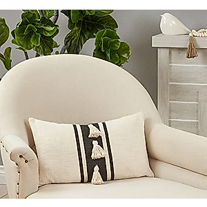 Striped Tassel Pillow