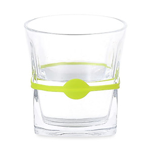 YFLife Drink Markers Silicone 24pcs, Wine Glass Charms for Party Glasses Cups Cans Dentification, Glass Markers for Drinks, Strip Tag Marker for Beer Bottle Mug Jar, Cocktail Party Solution