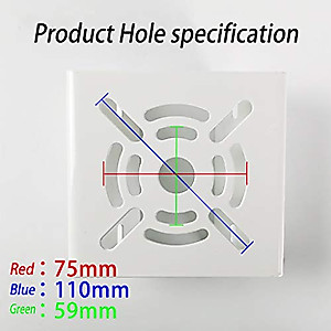 XCMY Universal Vertical Pole Mount Adapter Wall Mounting Bracket for CCTV Security Camera Ptz Dome with (2 Loops) (2 Pack)