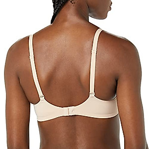 Amazon Essentials Women's Wireless Lightly Lined Bra, Pack of 2, Black/Soft Petal, 40B