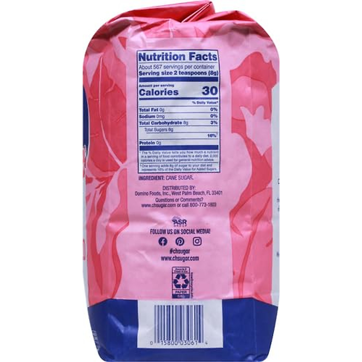 C&H Pure Cane, Granulated White Sugar, 10 lb