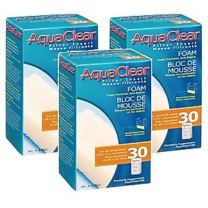 AquaClear (3 Pack) 30 Foam Filter Inserts