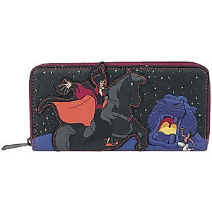Loungefly Disney Aladdin Jafar Villains Scene Zip Around Wallet Multicolor Medium