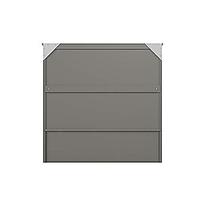 AFI Southampton Murphy Bed Chest with Charging Station, Twin XL, Grey