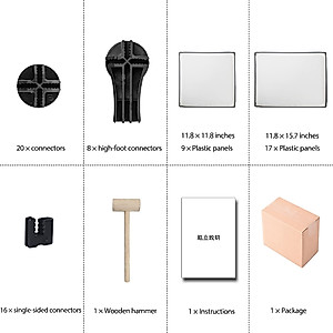 FUNLAX Cube Storage Organizer, Plastic Storage Cube with Divider Design, Interlocking Closet Organizer and Storage Shelves, DIY Square Closet Cabinet Shelves Bookshelf for Bedroom Home Office White