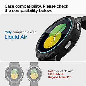Spigen Tempered Glass Screen Protector [GlasTR EZ FIT] designed for Galaxy Watch 5 (44mm) / Galaxy Watch 4 (44mm) - 2 Pack