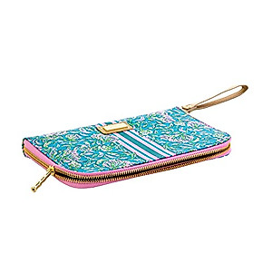 Lilly Pulitzer Travel Wallet Passport Holder, Vegan Leather Wristlet Wallet for Women, Travel Document Organizer, Chick Magnet