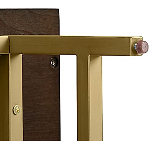 Crosley Furniture Blair Bar Cabinet, Dark Brown/Gold