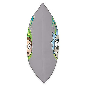 Rick and Morty Floating Heads Throw Pillow, 16x16, Multicolor