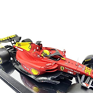 HTLNUZD Bburago 1/24 2022 New F1-75#16 for Ferrari 75th Anniversary Leclerc Alloy Formula One Racing Car Die Cast Collection Vehicles Model Collectible