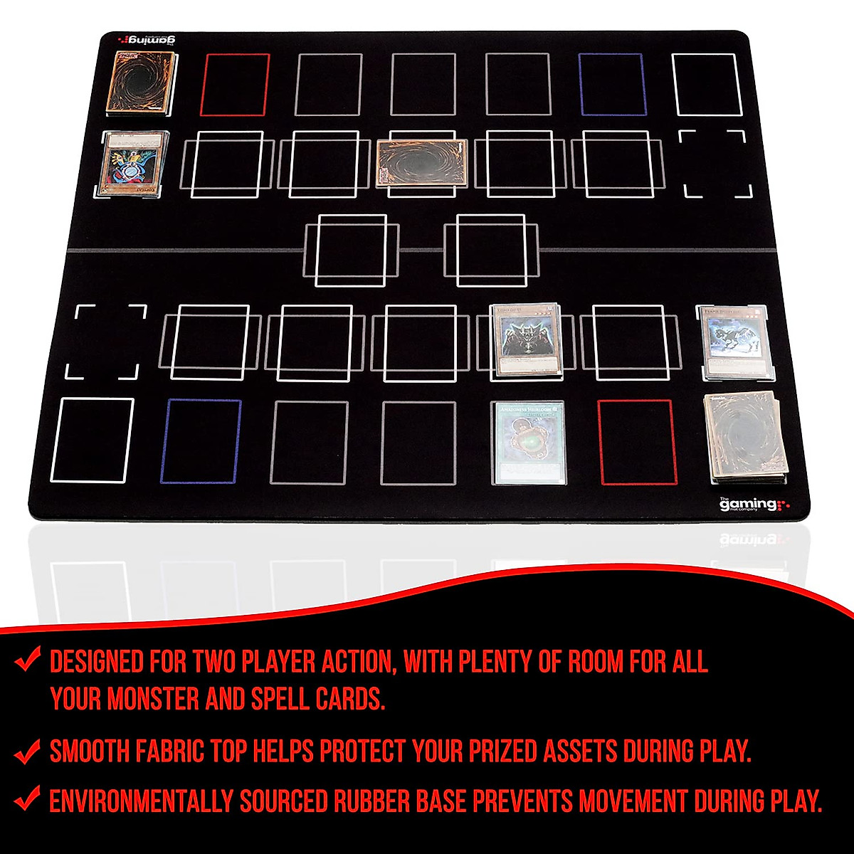 The Gaming Mat Company compatible Yu-Gi-Oh! Master 2 Player playmat for Yu-Gi-Oh! Cards - TCG Play mat with Pendulum & Link Zones- Large Yu-Gi-Oh! Game Mats or Card Gaming Table suitable for Yu-Gi-Oh!