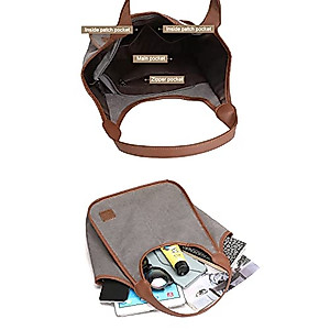 Asibei Fashion Canvas Shoudler Bag for Women Handbag Tote Purse Ladies Hobo Bags Womens Purses