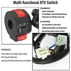 LEIMO KPARTS Complete Electrics Stator Coil CDI Wiring Harness for 4 Stroke ATV KLX 50cc 70cc 110cc 125cc-ATV Wiring Harness