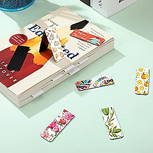 30 Pieces Magnetic Bookmark Book Marker Clip Sublimation Bookmarks Sublimation Magnetic Bookmarks Page Markers for Students Teachers Classroom Home Office Reading Supplies
