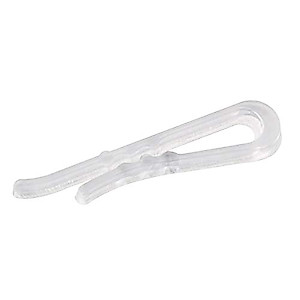 E-outstanding 500pcs 38mm Transparent Toothed Shirt Clip 1.5" U Shape Transparent Plastic Alligator Clips Shirt Clips for Shirts, Ties, Pants and Dress