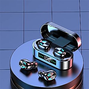 EEkore Wireless Earbuds Headphones - S10 Bluetooth 5.1 Wireless Bluetooth Earbuds Wireless in Ear Built in Mic Headphones Waterproof Headset Touch-Control Headphones, Black (Wireless Earbuds 5.1)