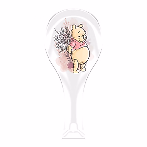 Silver Buffalo Winnie the Pooh and Piglet Before Flower Ceramic Spoon Rest, Kitchen Countertop Holder