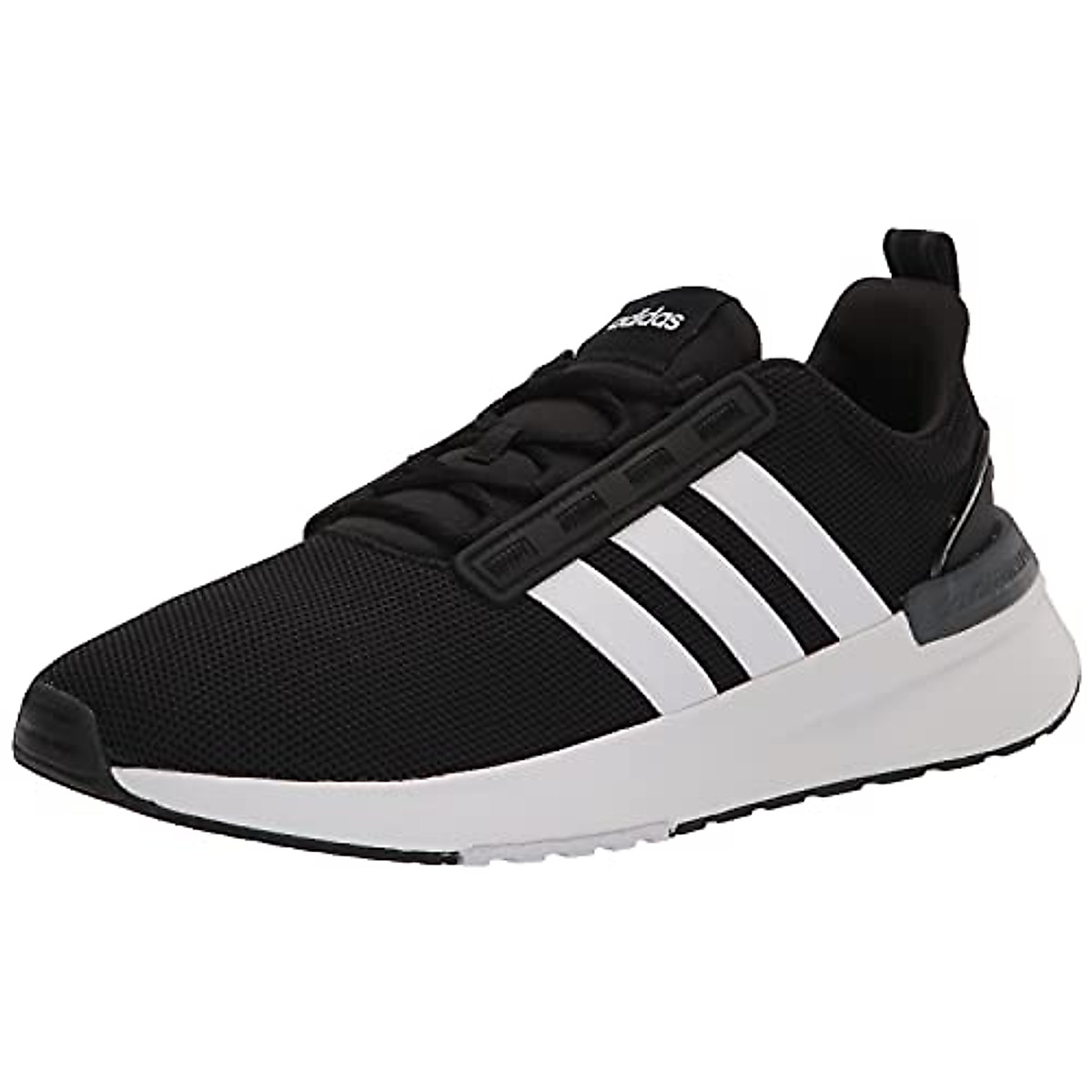 adidas Men's Racer TR21 Trail Running Shoe, Black/White/Core Black, 9.5