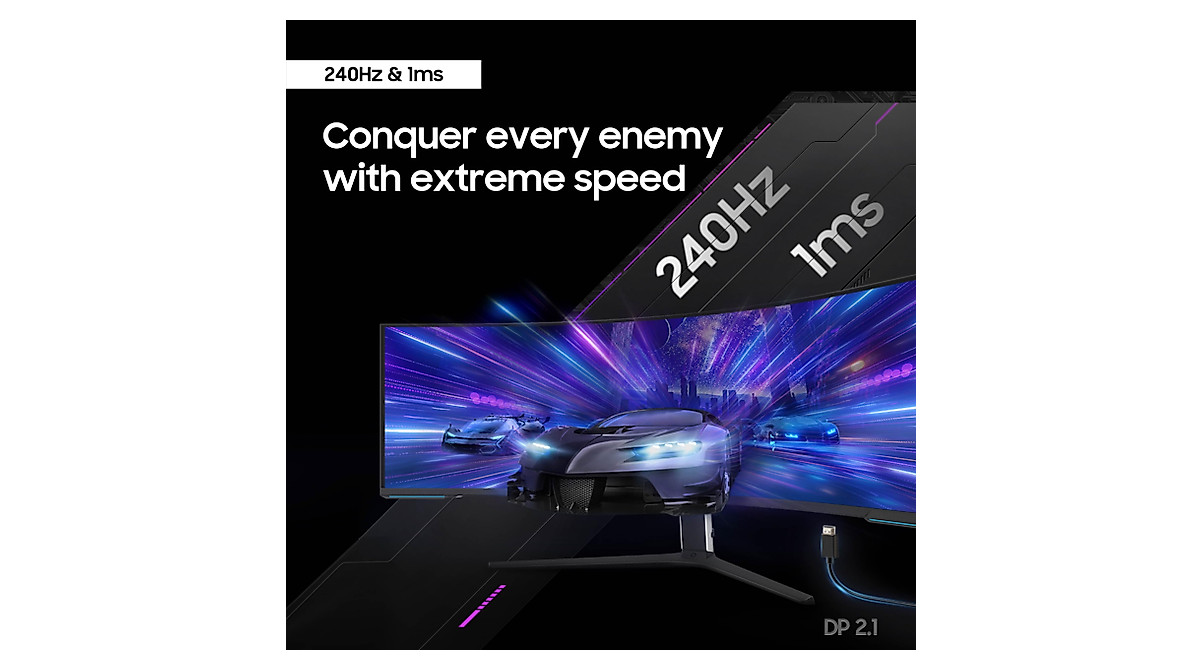 SAMSUNG 57" Odyssey Neo G9 - Dual UHD Gaming Monitor