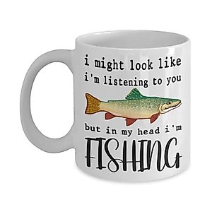 Funny Fishing 11 oz Mug | Fishing Funny Gift | Dad Grandpa Husband Fishing Gift |