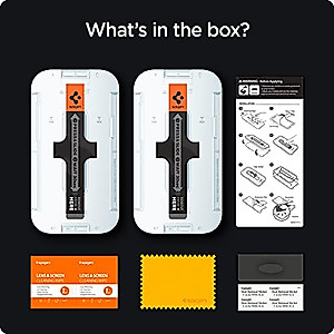 Spigen Tempered Glass Screen Protector designed for iPhone 14 Plus/iPhone 13 Pro Max [2 Pack]