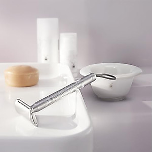 MÜHLE White Porcelain Platinum Rim Shaving Dish